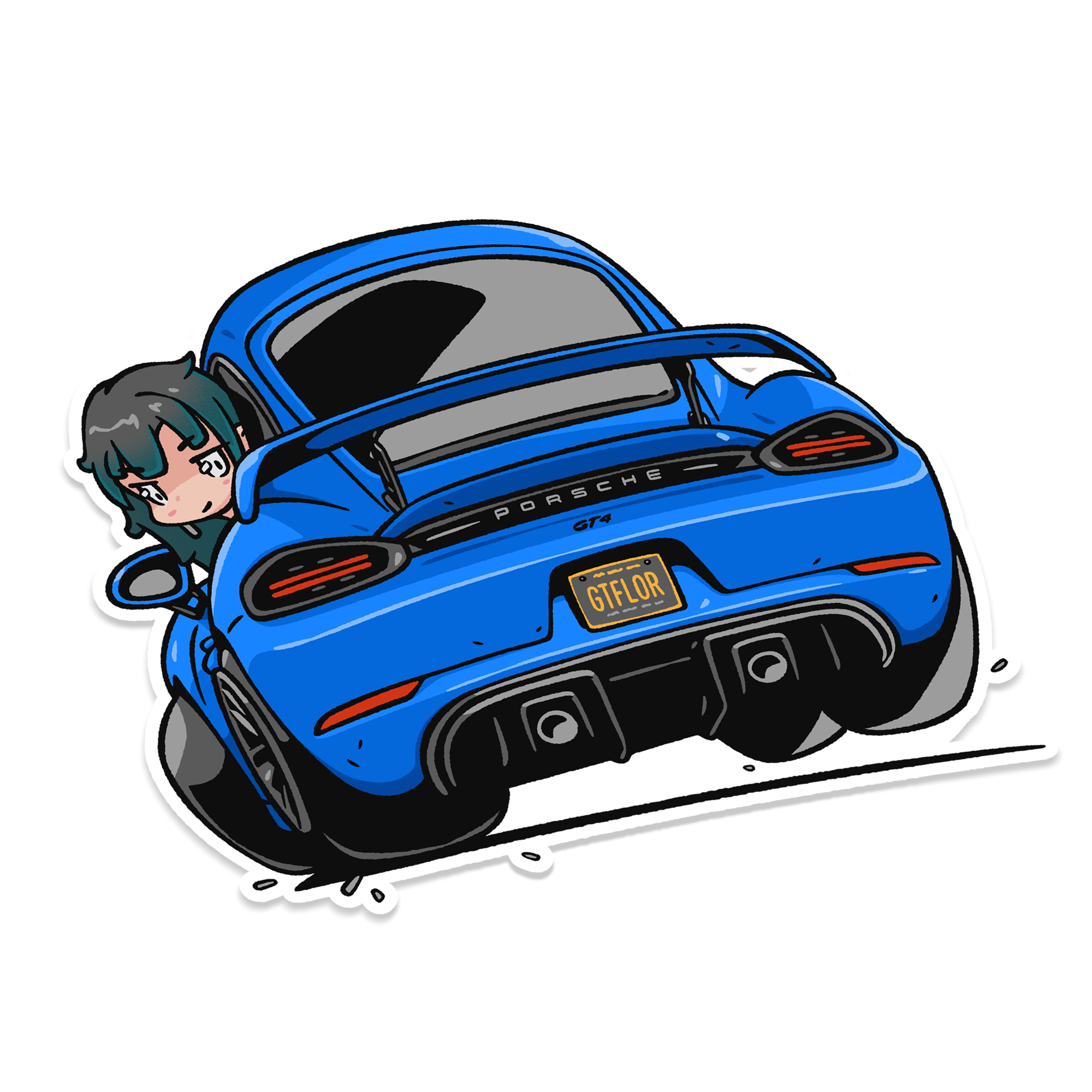 CARTOON GT-FLOR Sticker – FreshTango