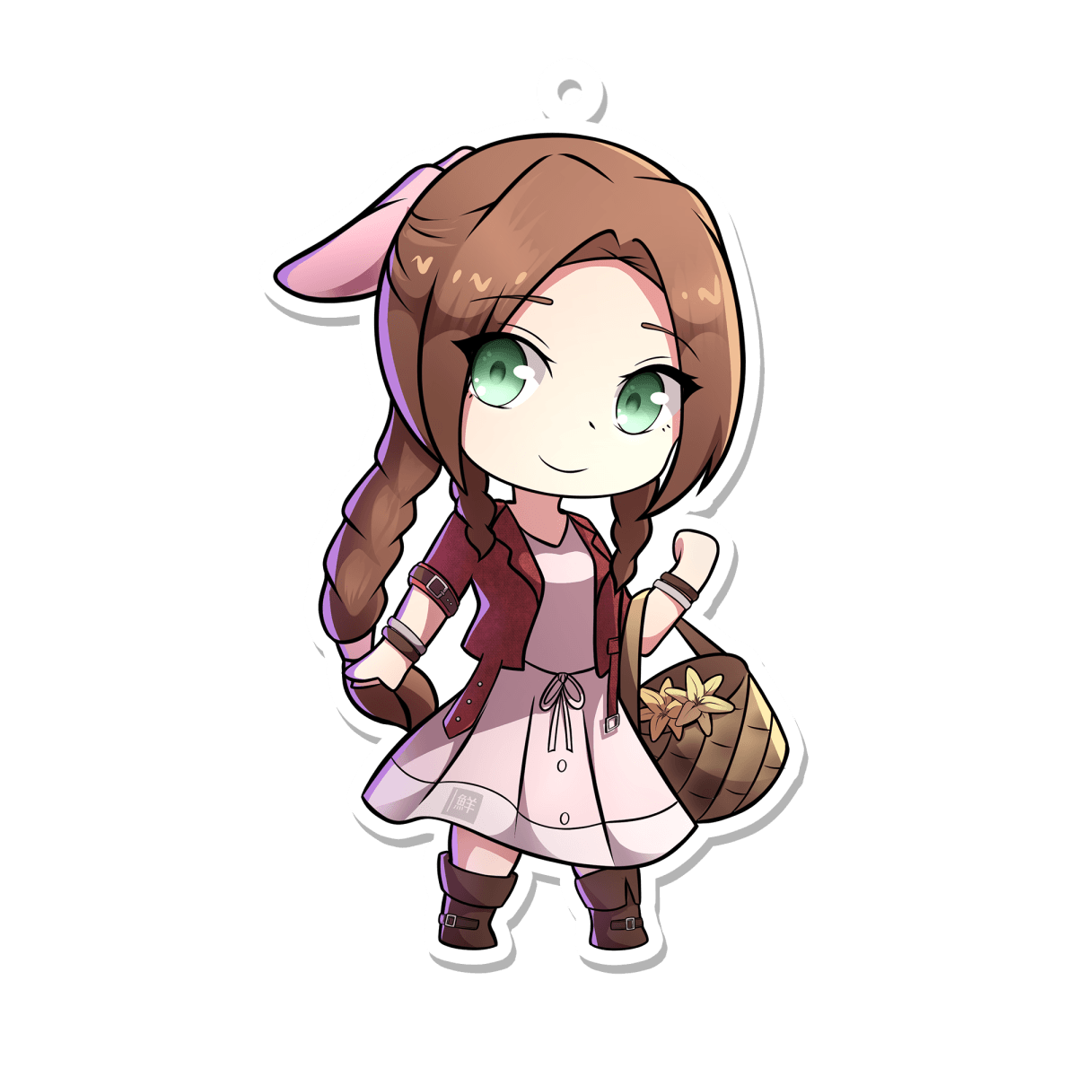 AERITH CHIBI Acrylic Keychain – FreshTango