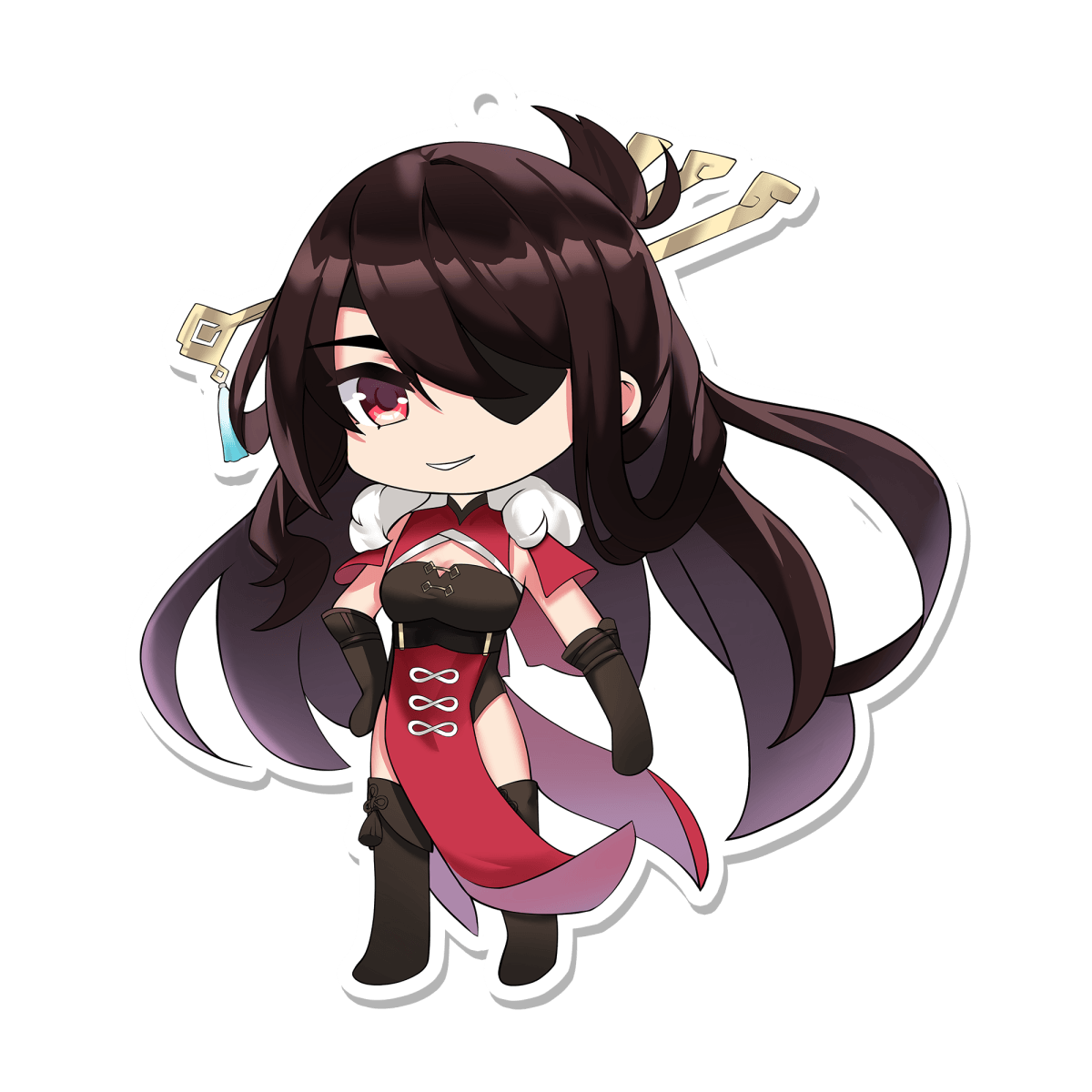 BEIDOU CHIBI Acrylic Keychain – FreshTango