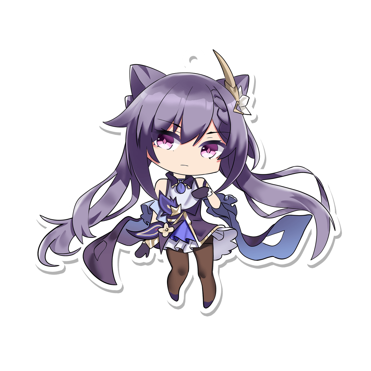 KEQING CHIBI Acrylic Keychain – FreshTango