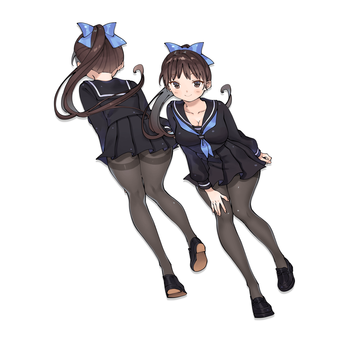 SCHOOLGIRL SATOMI 2-SIDED Sticker – FreshTango