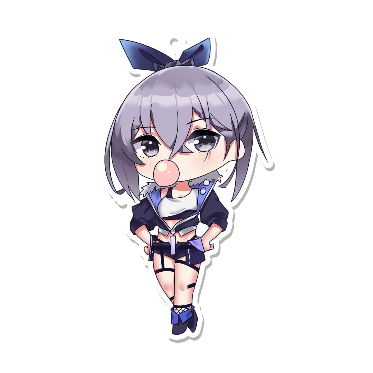 SILVERWOLF CHIBI Acrylic Keychain – FreshTango
